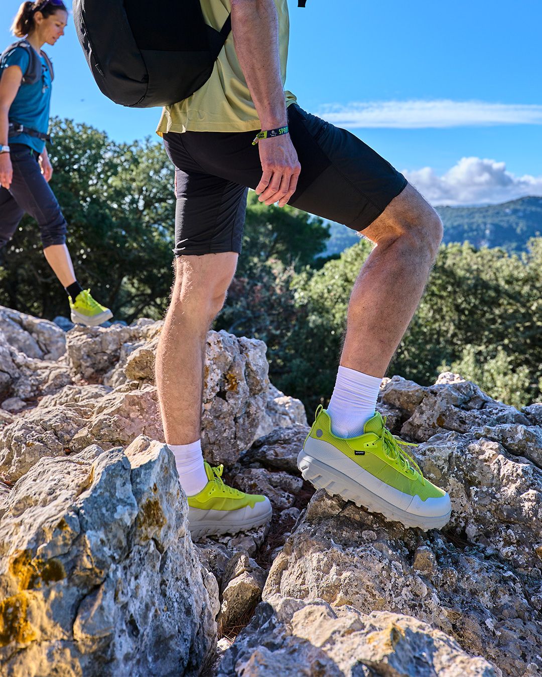 Explore Addict Grau-Gelb | Damen Speedhiking Wanderschuh wasserdicht