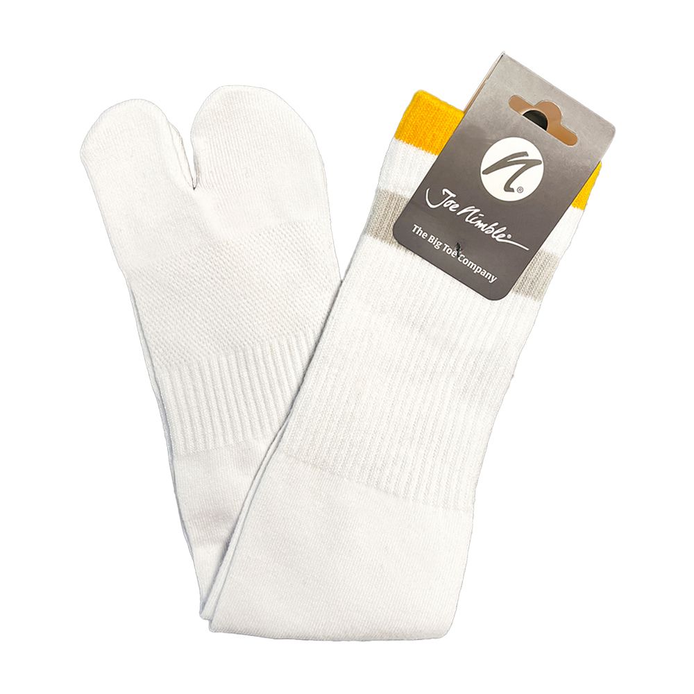 Big Toe Sock - Crew | White | L | EU 45-48 | UK 10.5-12.5 | 009023-001-L