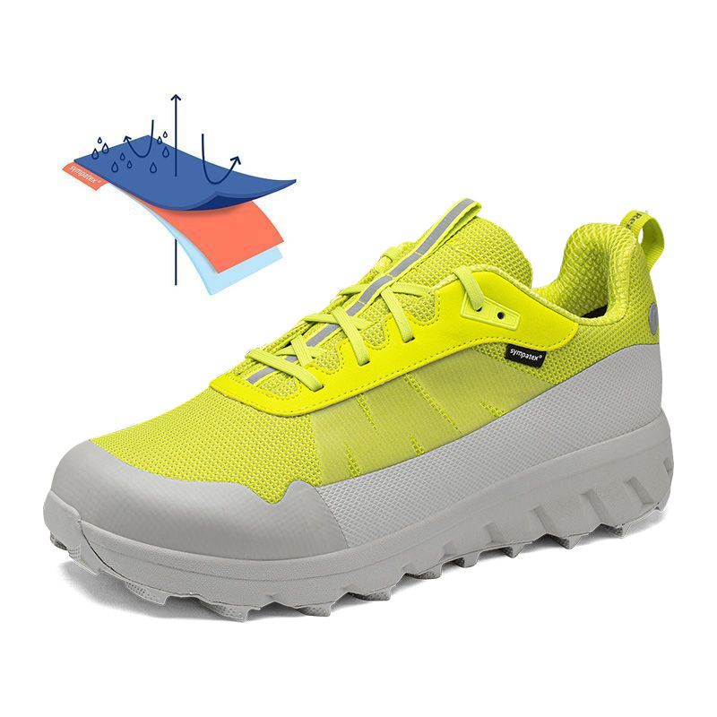 Explore Addict Grau-Gelb | Herren Speedhiking Wanderschuh wasserdicht