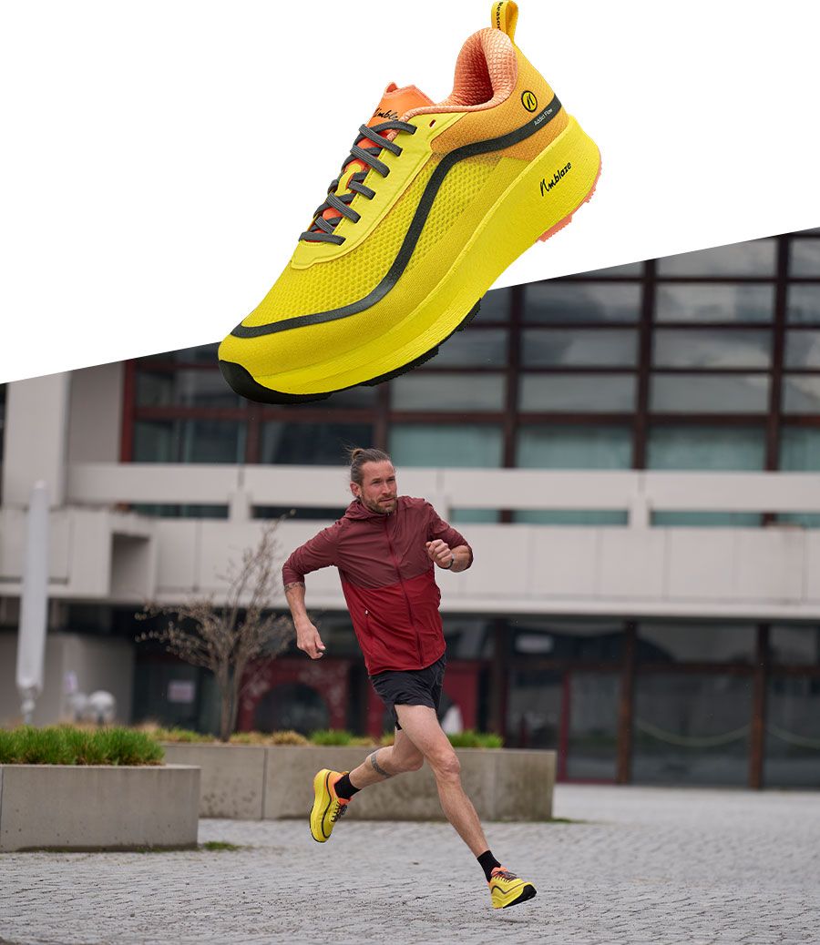 Addict Flow Yellow-Orange | Road Running Shoes Men | Joe-Nimble