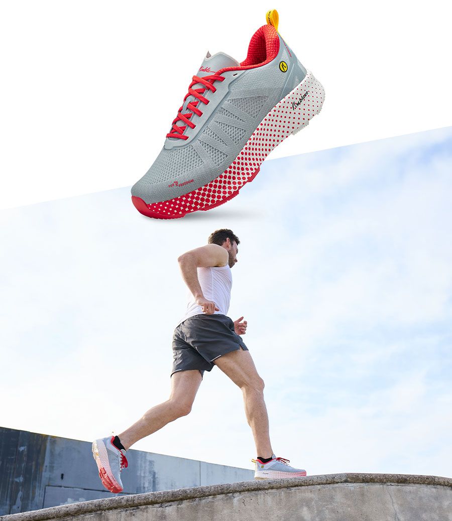 Addict Pro-R Red-Grey | Road Running Shoe Men | Joe-Nimble