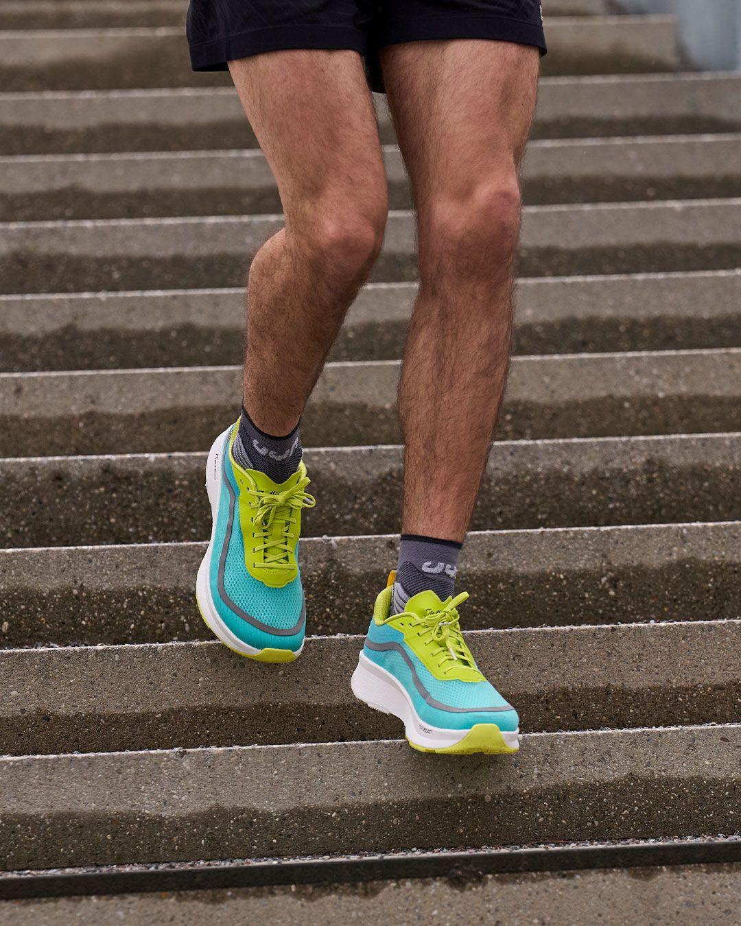 Addict Flow Blue-Yellow | Road Running Shoes Men | Joe-Nimble
